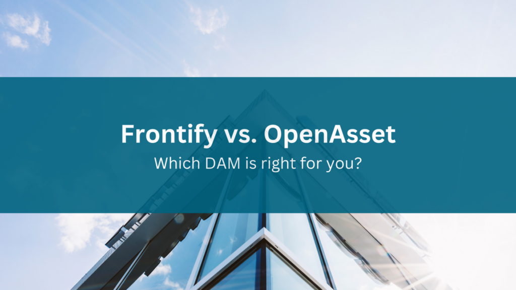 Frontify vs. OpenAsset - OpenAsset